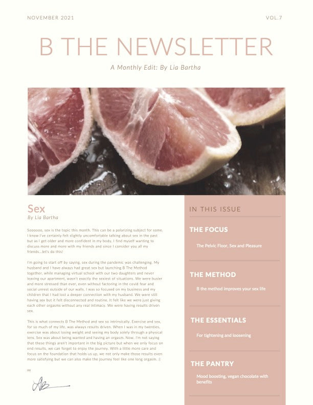 Newsletter Vol. 7 – B the Method